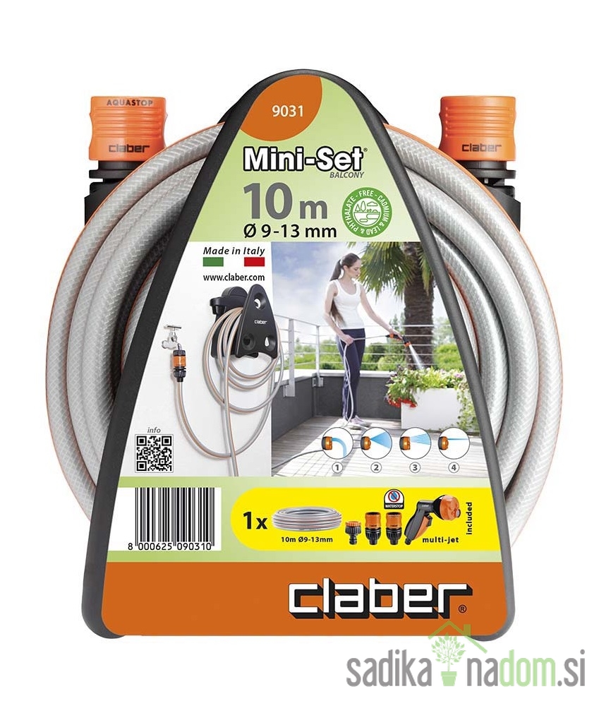 Kolut za cev Claber Balcony mini set 9031 | Sadika na dom