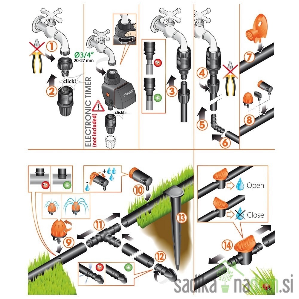 Kapljični set Orto 90767 Claber | Sadika na dom